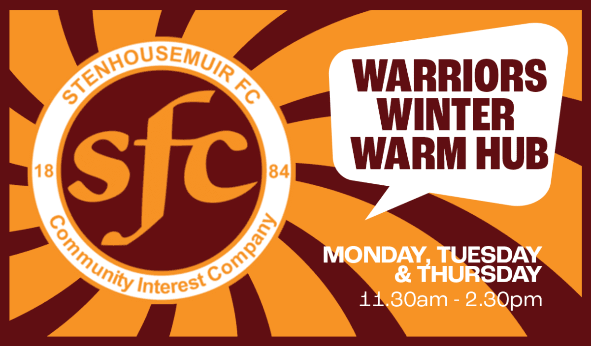 Warriors in the Community: Warm Hub - Stenhousemuir FC