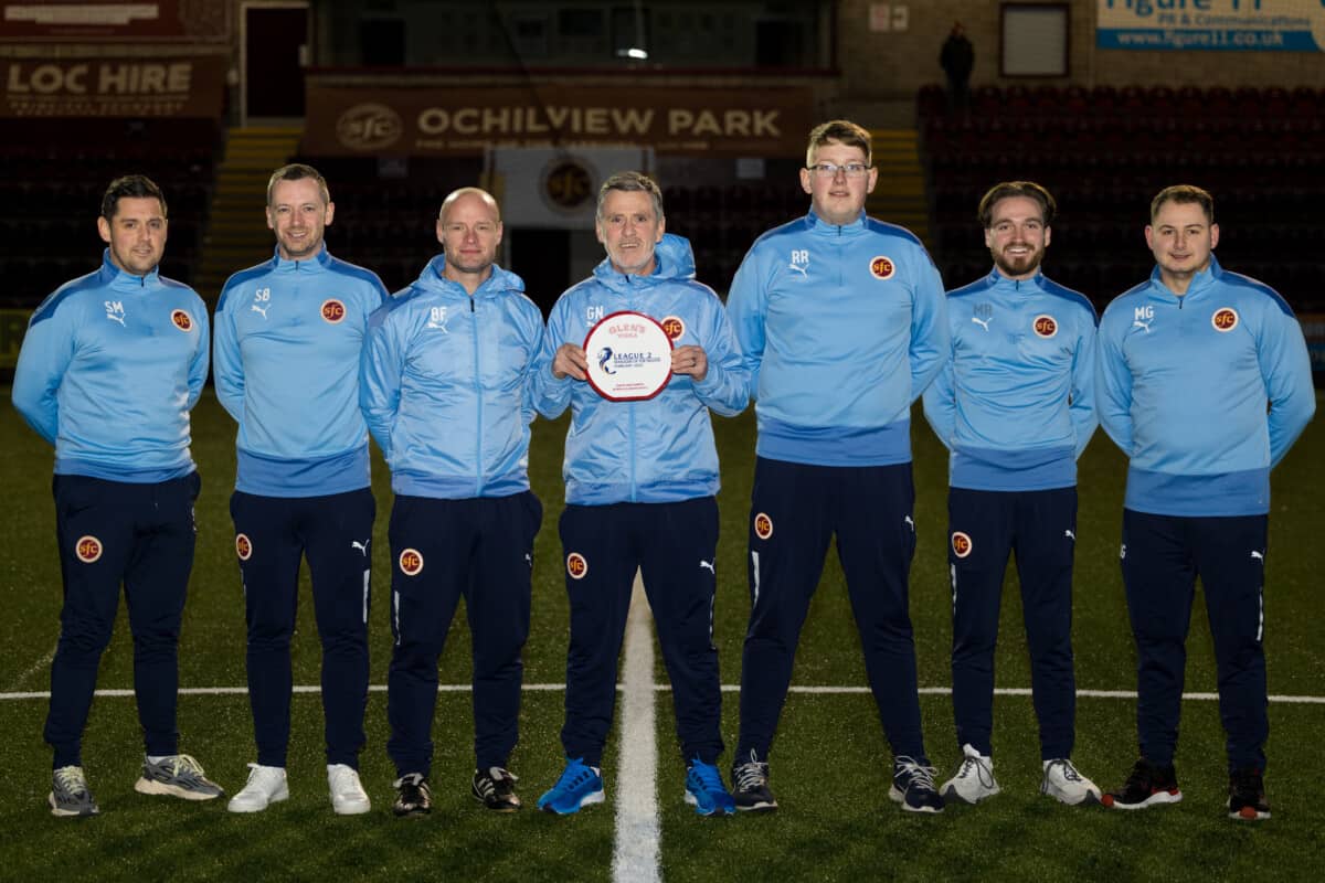 Gary Naysmith Wins Manager of the Month - Stenhousemuir FC