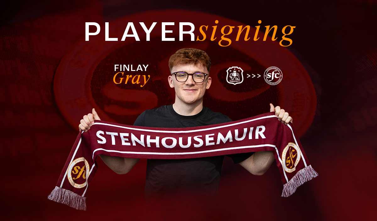 Finlay Gray is Our First Summer Signing | Stenhousemuir FC