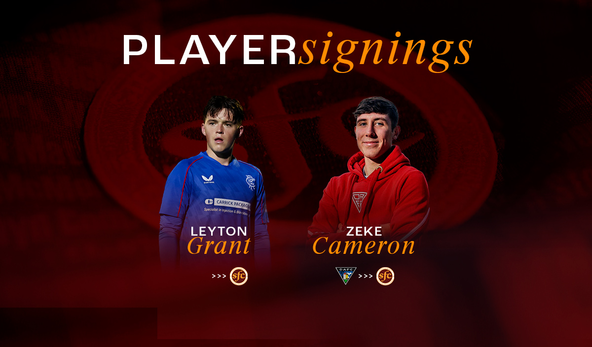 Leyton Grant & Zeke Cameron Join the Warriors! - Stenhousemuir FC