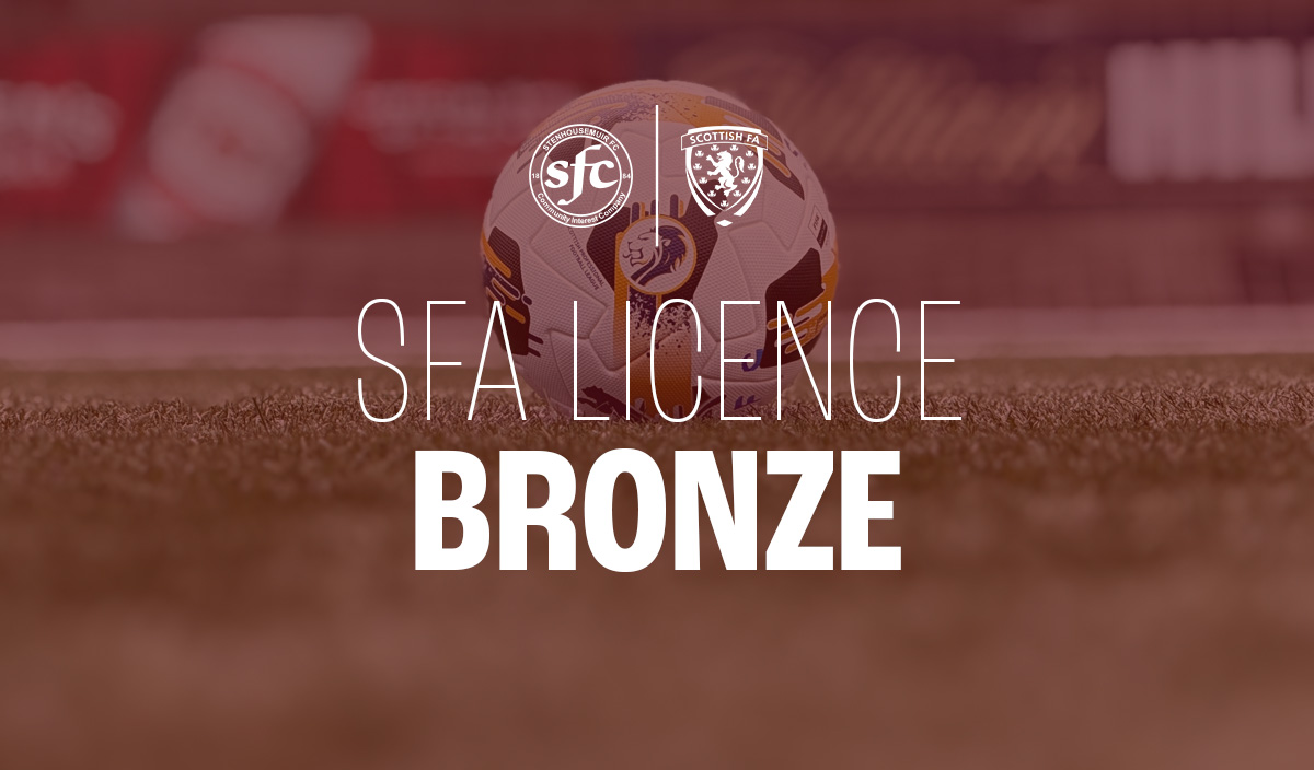SFA Bronze Licence | Stenhousemuir FC