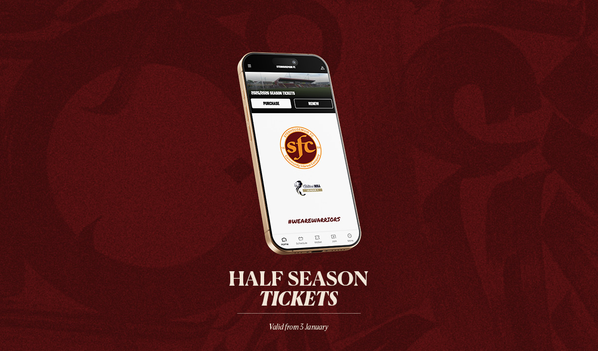 Half-Season Tickets | Stenhousemuir FC